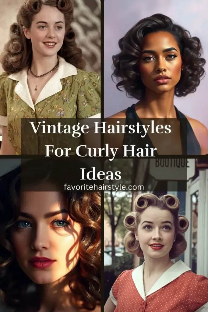 25 Best Vintage Hairstyles For Curly Hair Ideas - Favorite Hair Styles | Trendy Haircuts for Men ...